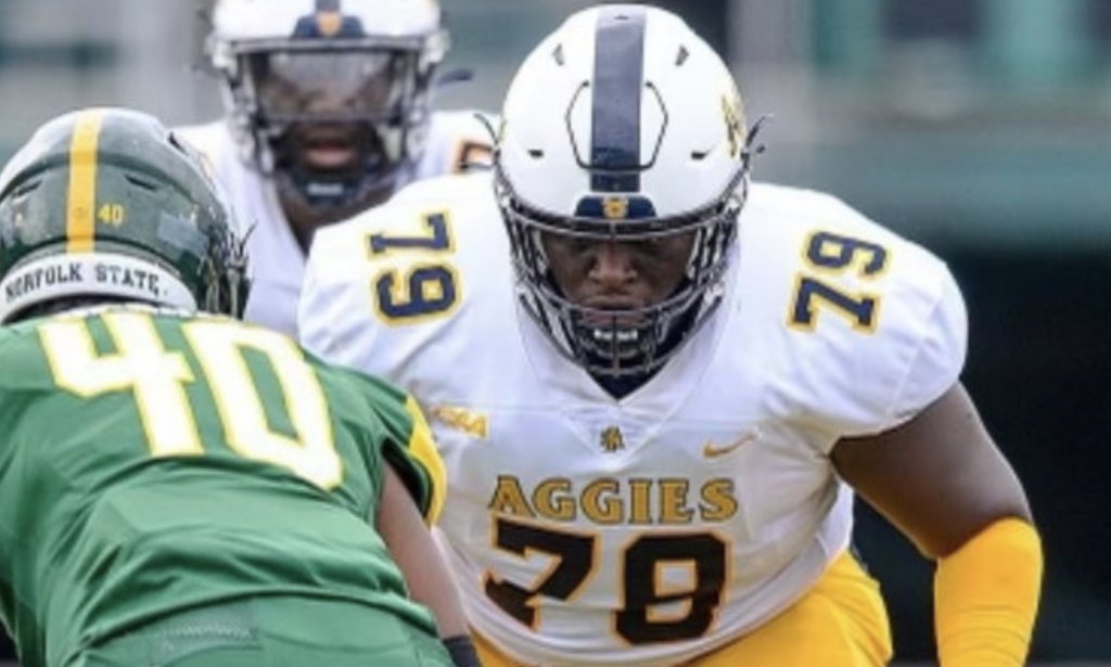 Former North Carolina A&T Offensive Lineman Brock Stukes Signs his NLI to Play for NC State ...